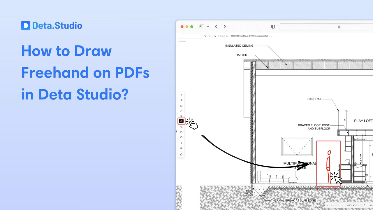 How to Draw on PDF | Deta Studio Tool Tutorial