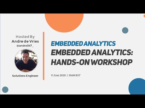Tableau Embedded Analytics: Virtual Hands-on Workshop