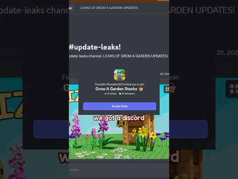 Discord Grow A Garden Stock Notifier! ๐งบ #roblox #shorts #growagarden #discord