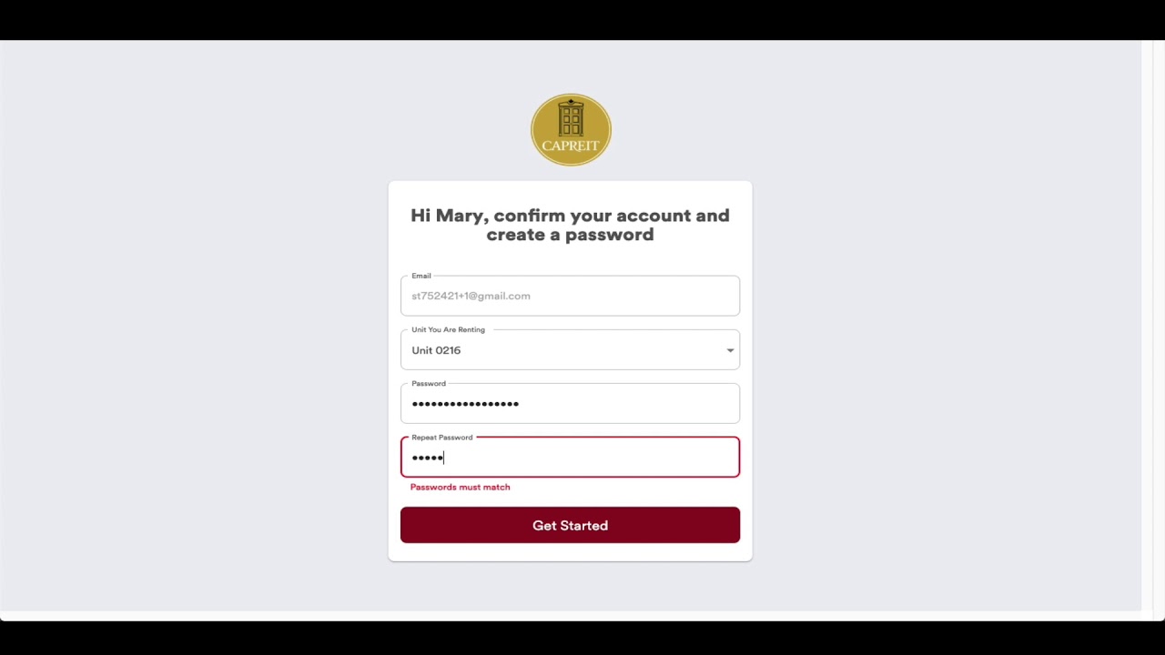 How to Self-Register | CAPREIT Resident Portal