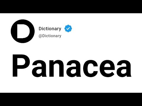 Panacea Meaning In English