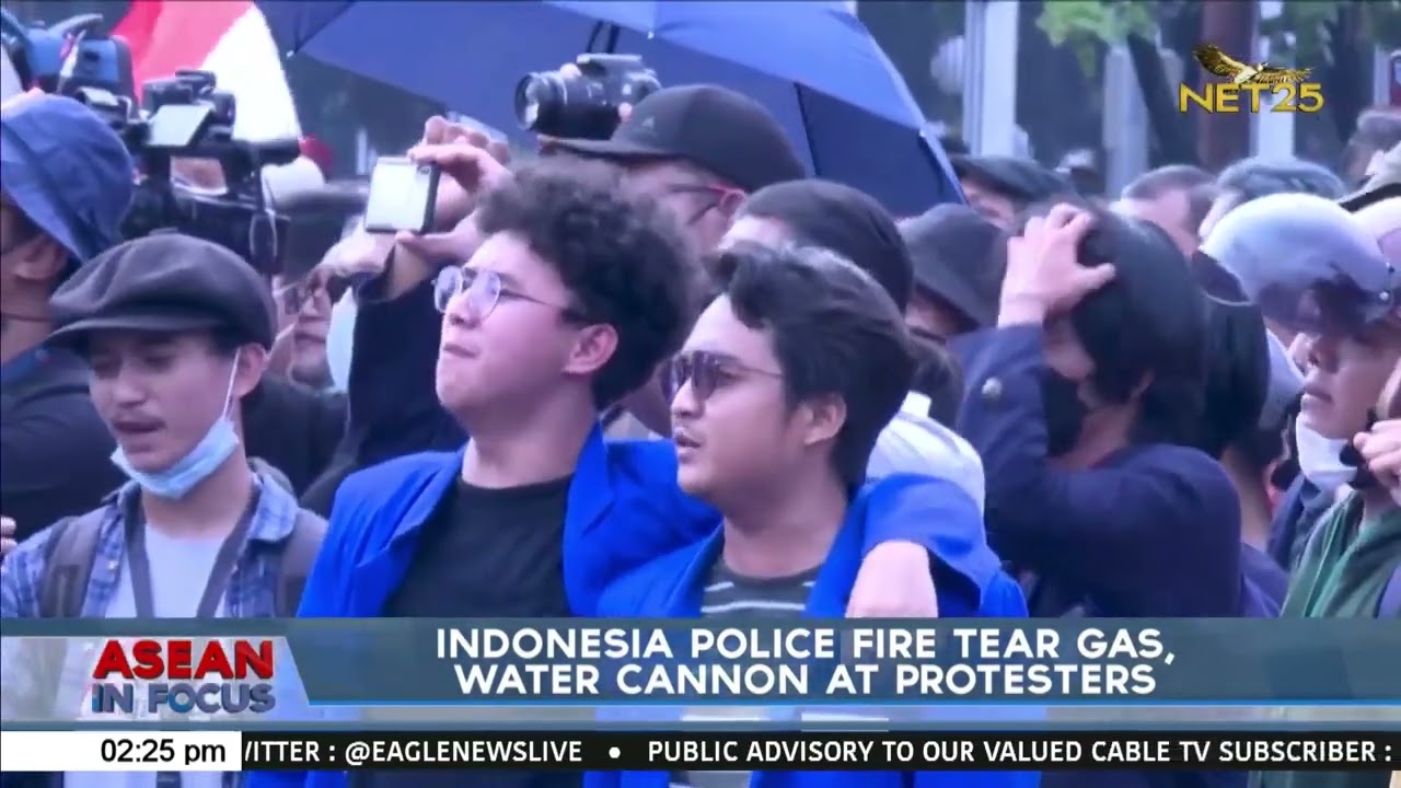 Indonesia Police fire tear gas, water cannon at protesters