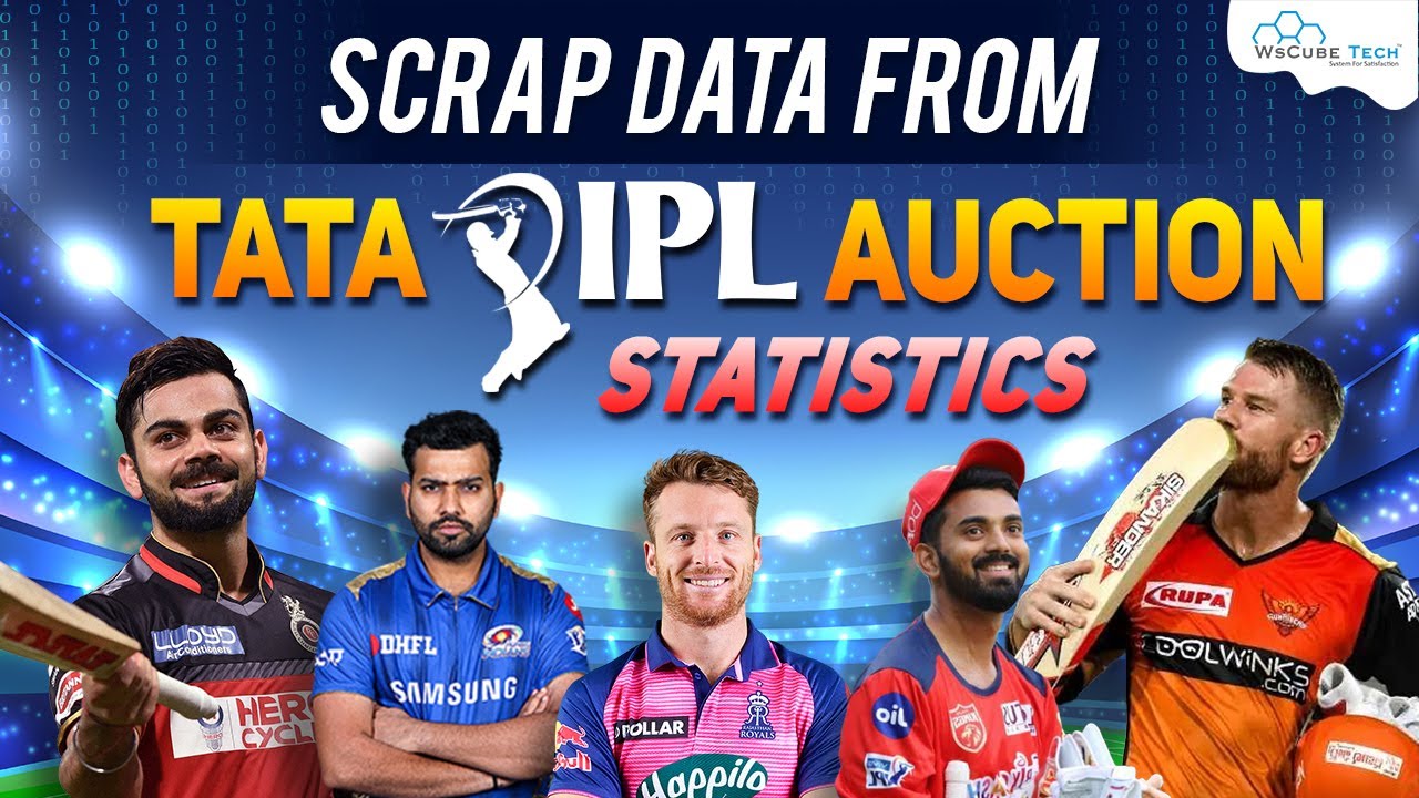 A Comprehensive Guide to Scraping Data from the TATA IPL Auction Using Python | Galaxy.ai