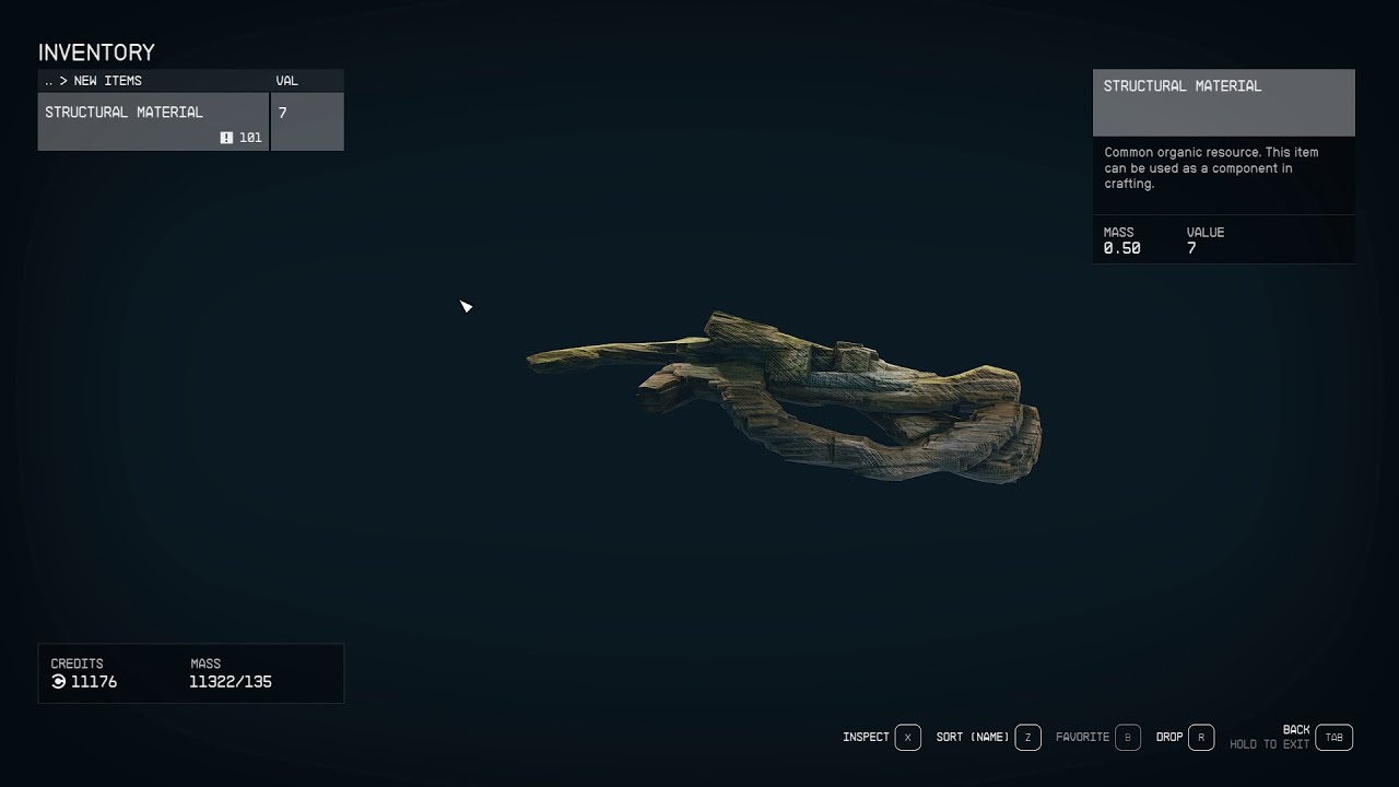 Starfield Structural Material Console Command Cheat Code