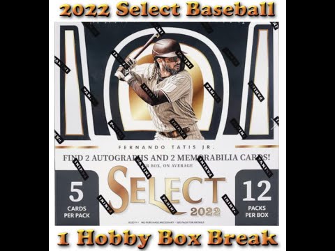 2022 Panini SELECT Baseball - 1 HOBBY BOX BREAK - Bid on your Team - ebay