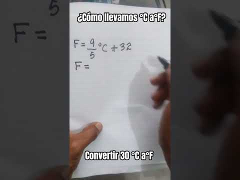 Cómo llevar Grados Centígrados a Grados Farenheit