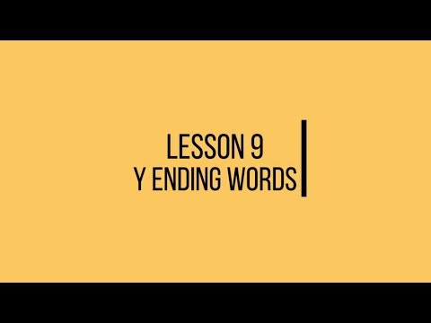 Learn Phonics | Kids & Adults | Y ending words | Symphonix.