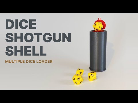 🎲 Dice Blunderbuss (Sawed-off) - Rubber Band Powered Dice Launcher・ 3D ...