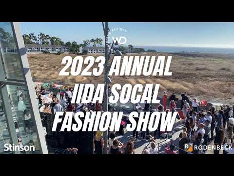 First Place at the 2023 IIDA SoCal Fashion Show | Westgroup Designs' 'Pointillism'