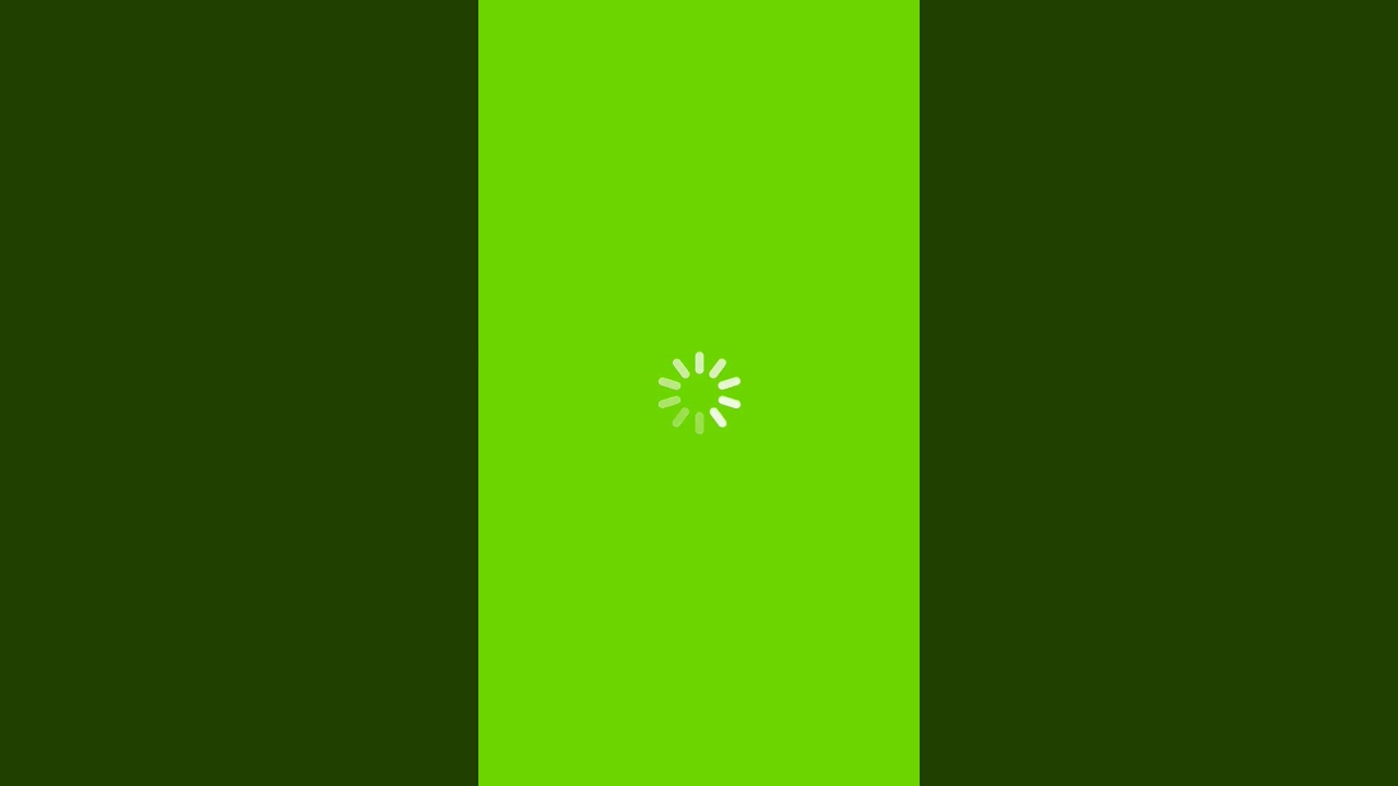 iOS Loading Animation Green Screen