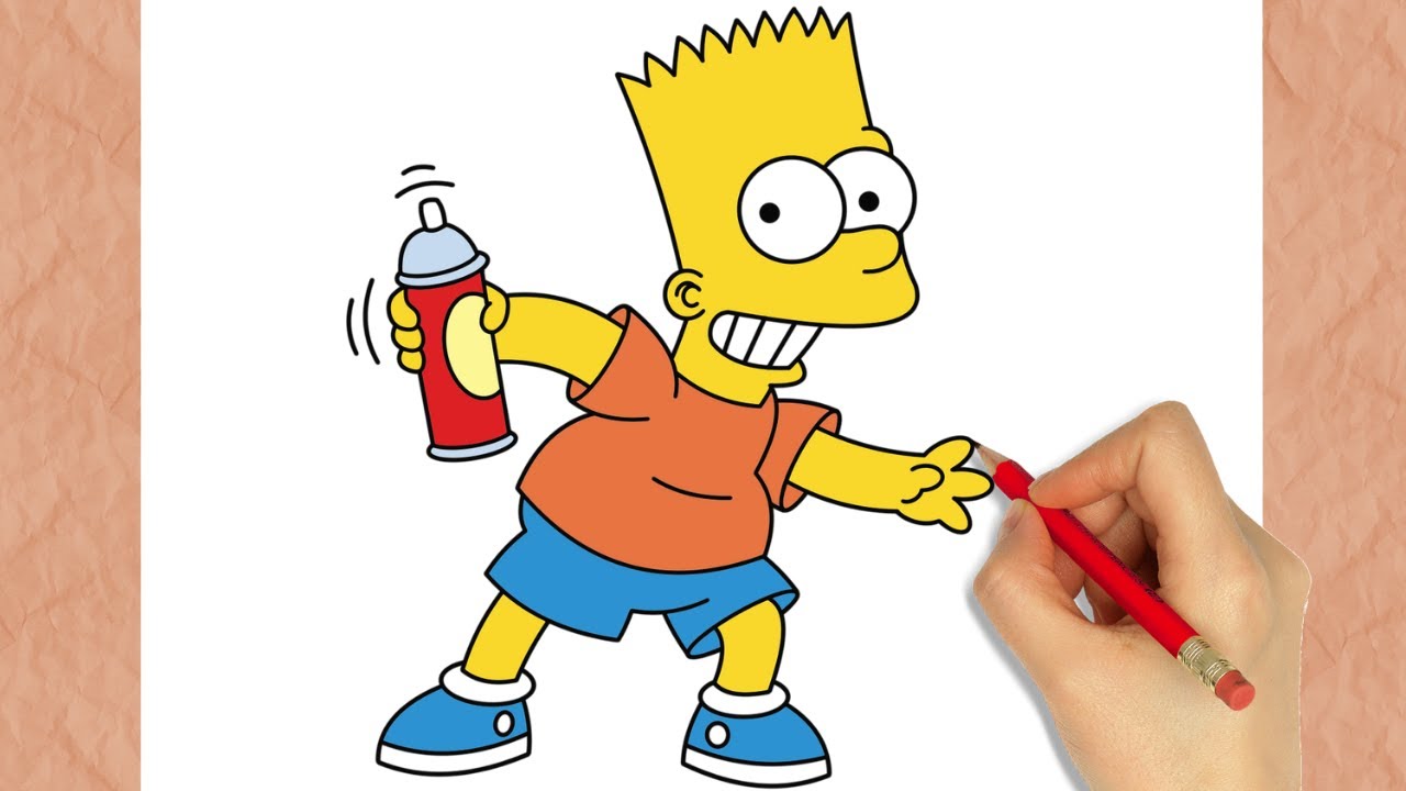 Como Dibujar Bart Simpson Fácil Paso a Paso