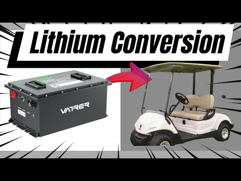 Vatrer 48V 105AH LiFePO4 Golf Cart Battery Conversion !! Yamaha G29 Golf Cart !!!