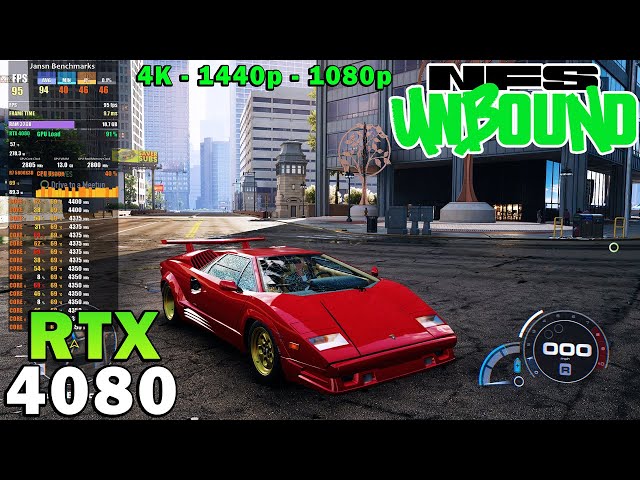 Need for Speed Unbound: Best graphics settings for RTX 4080