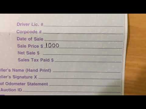 How to Fill out a NJ Vehicle Title When Buying or Selling a Car - Private Sale