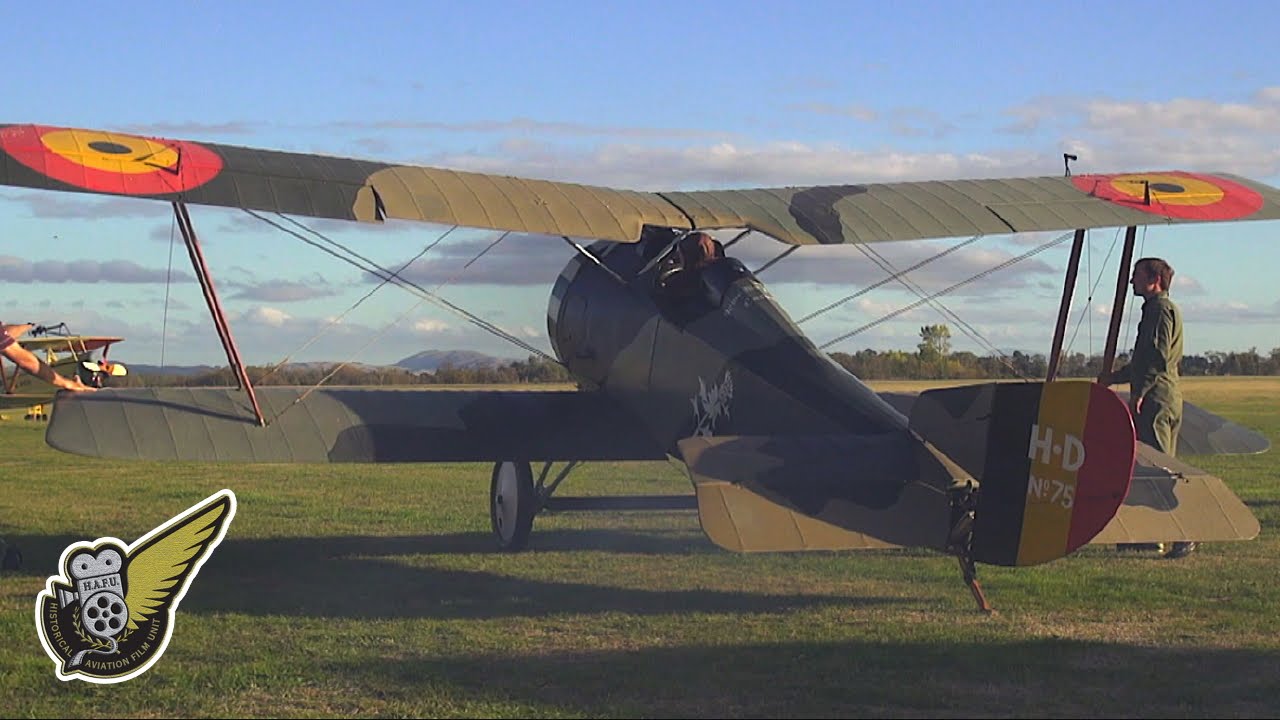 TVAL's 1917 French Hanriot HD.1 aircraft in Belgian colours