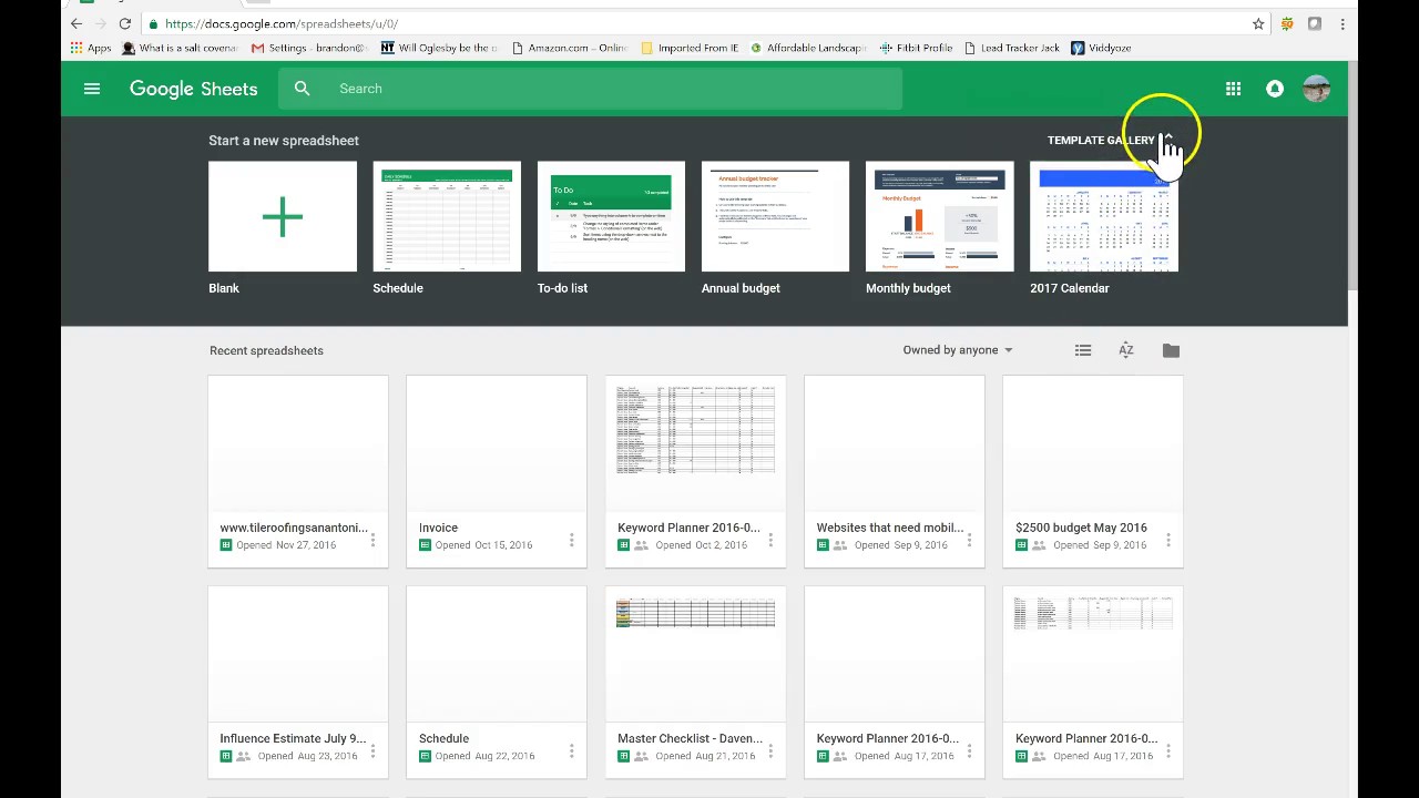 Google docs for customer tracking