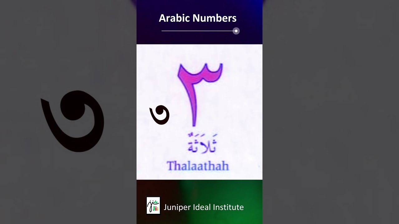 Arabic Numbers 1-10 #shorts । Learn Spoken Arabic at Home