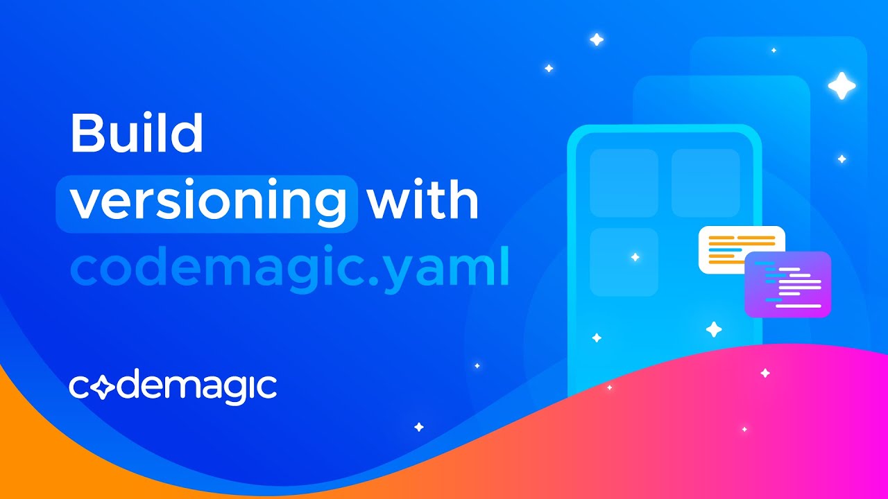 Build versioning with codemagic.yaml