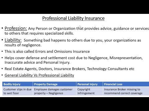 Professional Liability Insurance
