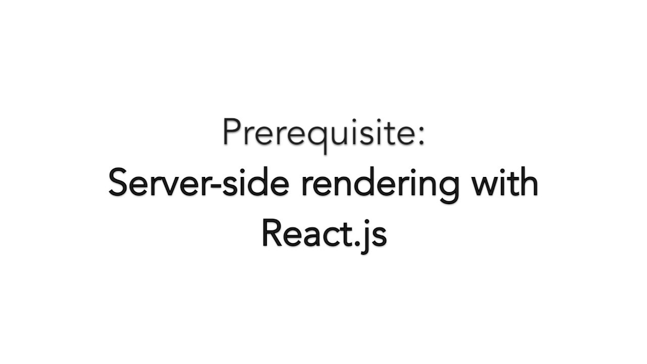 Building a universal/isomorphic web app with React.js