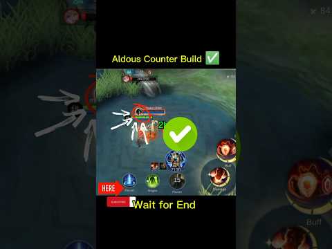 Aldous Counter Build Tutorial Mobile legends #ml2b #aldous #shorts #tutorial
