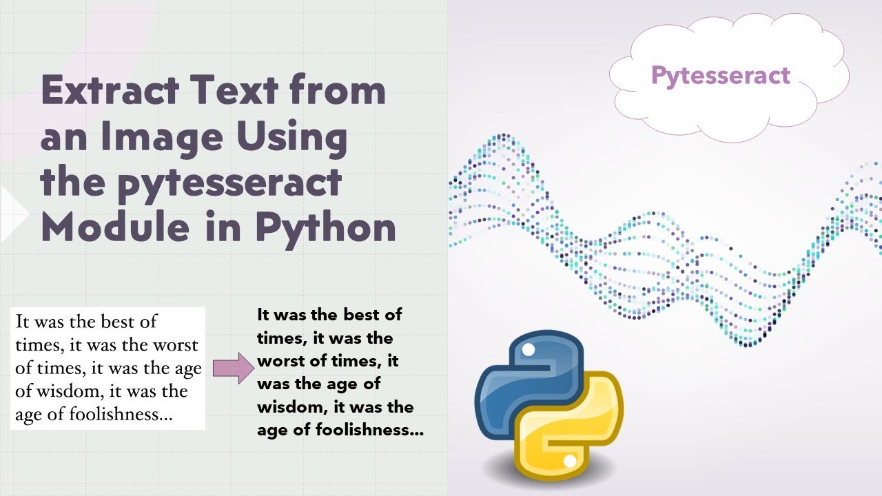 Extract Text from an Image Using the pytesseract Module in Python