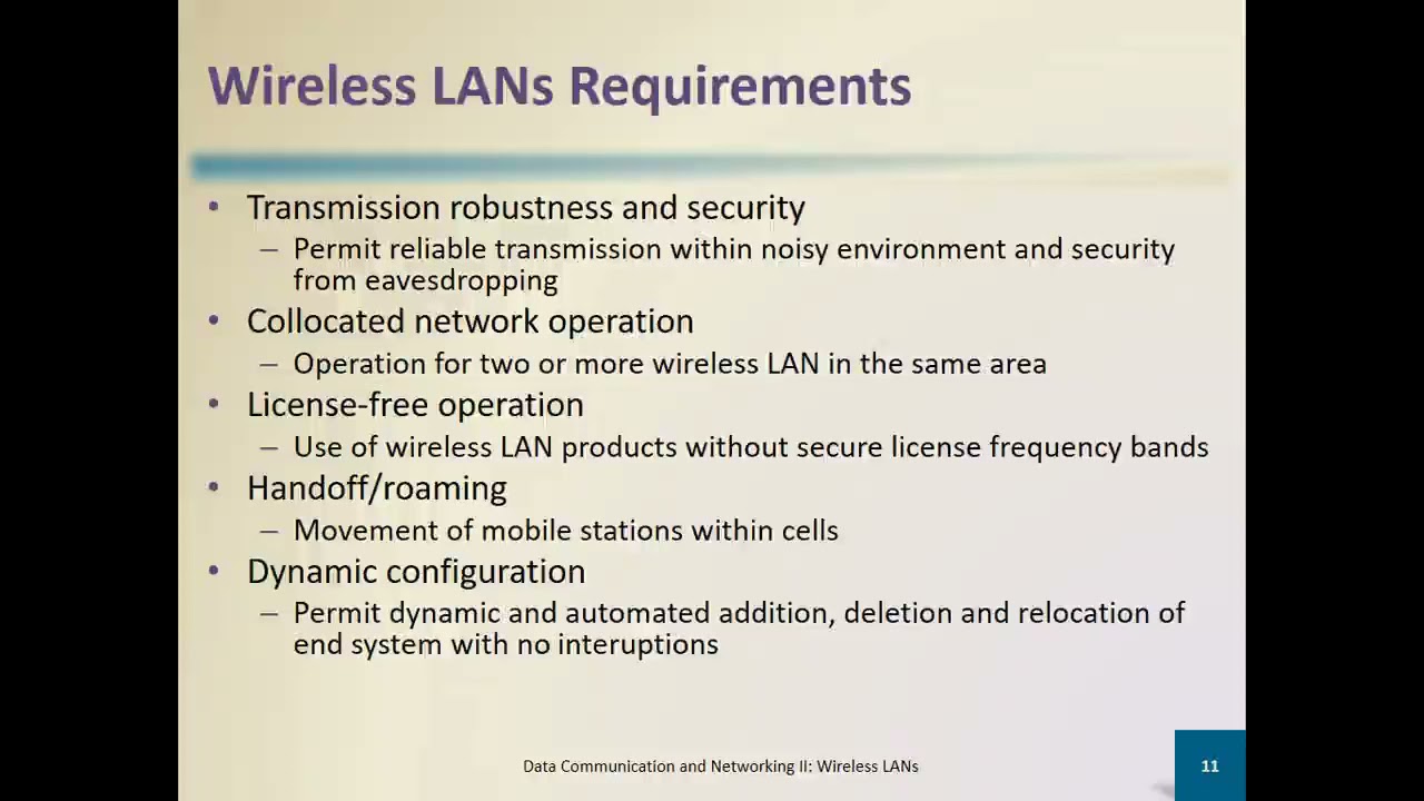 Wireless LANs - Part 2