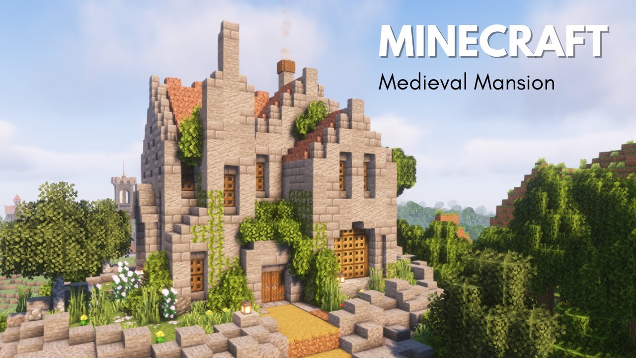 Minecraft: How to build a Medieval Mansion | Minecraft Tutorial - マイクラビルダーズ