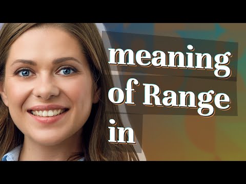 Range in | meaning of Range in