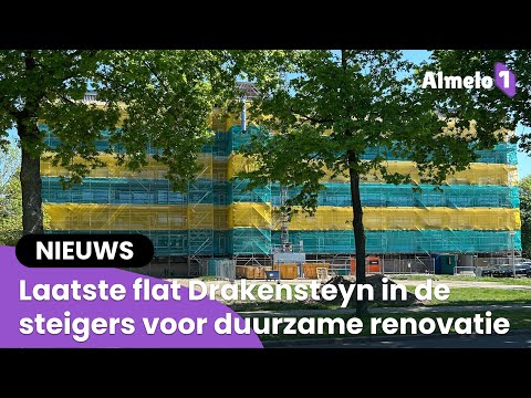 Laatste en hoogste flat Drakensteyn in de steigers