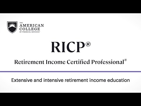 An Inside Look at the Retirement Income Certified Professional® (RICP®)