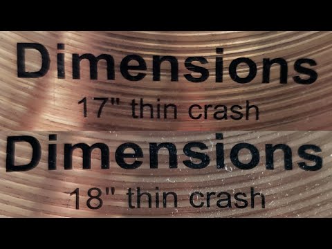 Paiste 17" Dimensions Thin Crash | Reverb