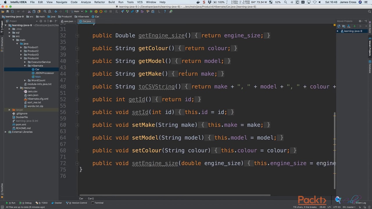 Learning Java 9 - Databases and Multithreading in Java: Parsing JSON File| packtpub.com