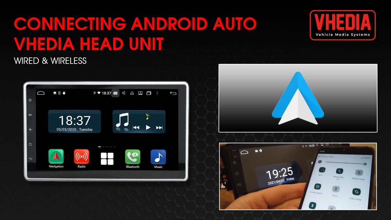 Universal Single Din Fold Out Head Unit - VHEDIA