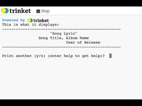 Song Lyric Generator Python Project