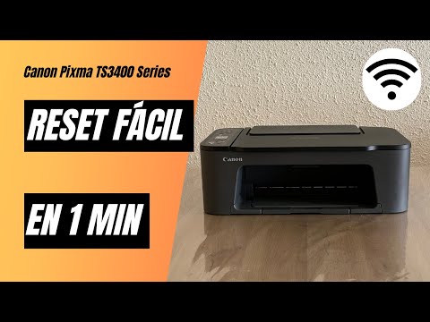 ✅ Reset Wi-Fi and Factory Defaults Canon Pixma TS3400 Series / TS3450 / TS3550i / TS3522