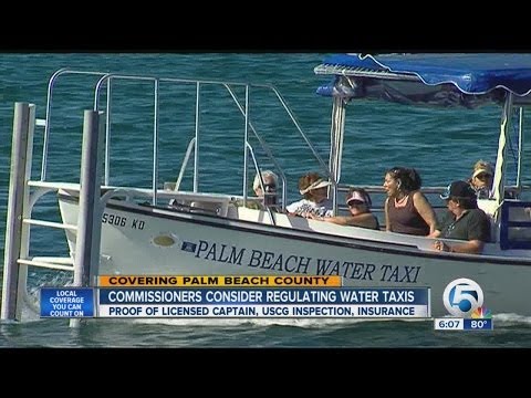 Commissioners consider regulating water taxis
