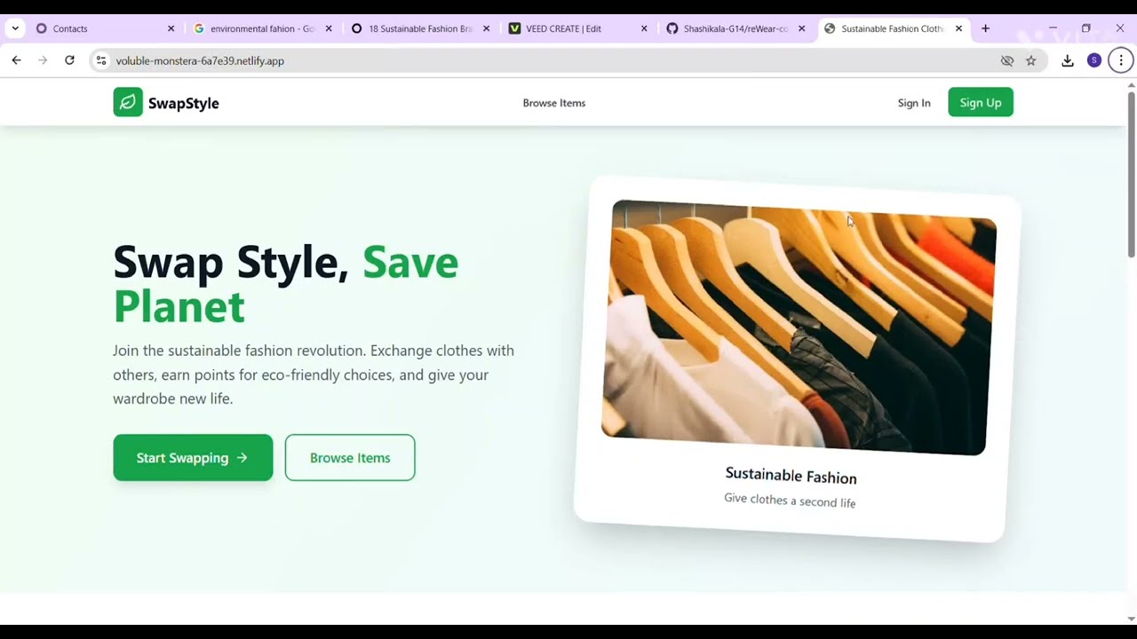 Re-Wear: Community Clothing Exchange 