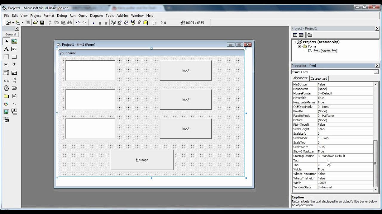 Visual Basic - Tutorial-input box and messagebox