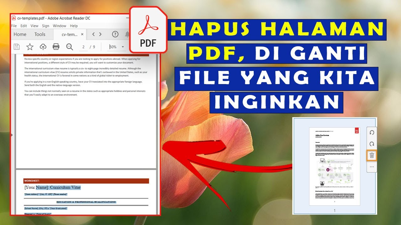 Cara Hapus Halaman Tertentu Pada PDF dan Diganti File Yang Kita Inginkan
