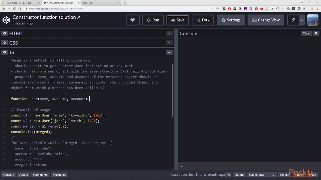 Cracking the Coding Interview: OOP: Problem Number One: User Merger | packtpub.com