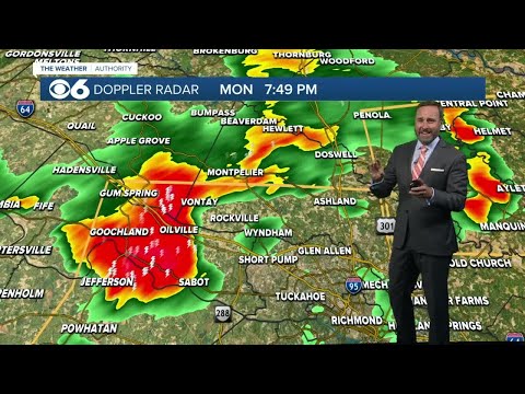 Most intense storm headed to Richmond area