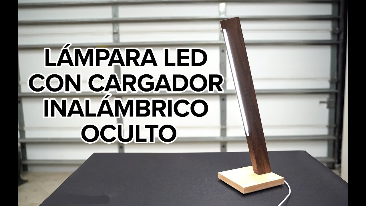 LÁMPARA LED con Cargador Inalámbrico Oculto (Luz USB Modificada)