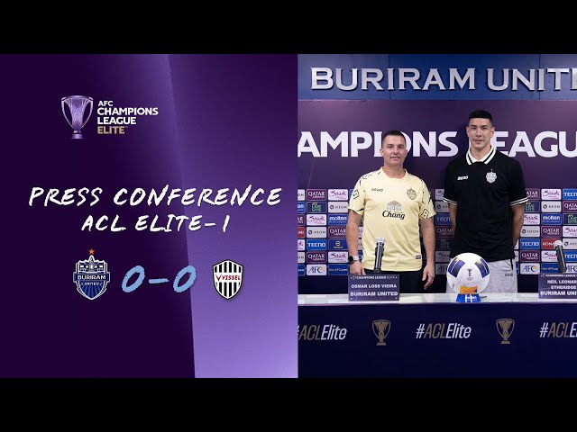 PRESS CONFERENCE (ACLE-1) BURIRAM UNITED VS VISSEL KOBE | วิดีโอครีเอเตอร์ by OS