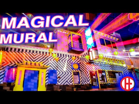 Vivache Designs Iconic Op Art Mei Mei Lou Building in LA's Grand Central Market Chinatown Bruce Lee