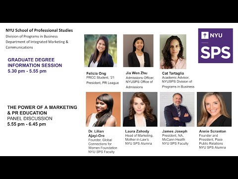 Industry Panel & Info Session: The Power of a Marketing and PR Education [05.12.2021]