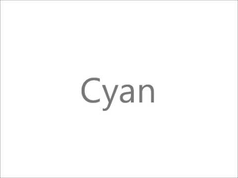 How To Pronounce Cyan