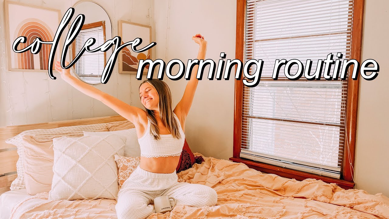 8:30AM COLLEGE MORNING ROUTINE! *productive* | getting ready for class, coffee, and more!