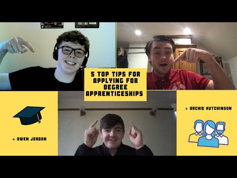 5 TOP TIPS FOR APPLYING FOR DEGREE APPRENTICESHIPS!