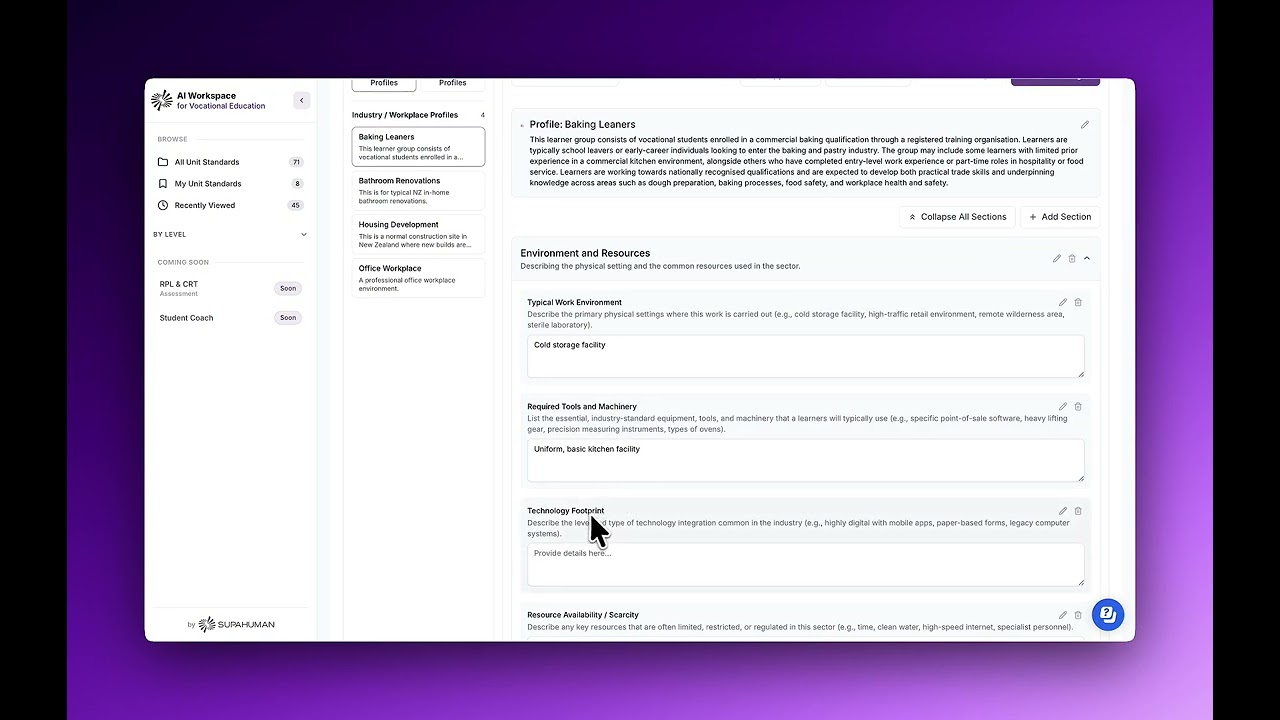 Generate Contents with Learner & Industry Profile